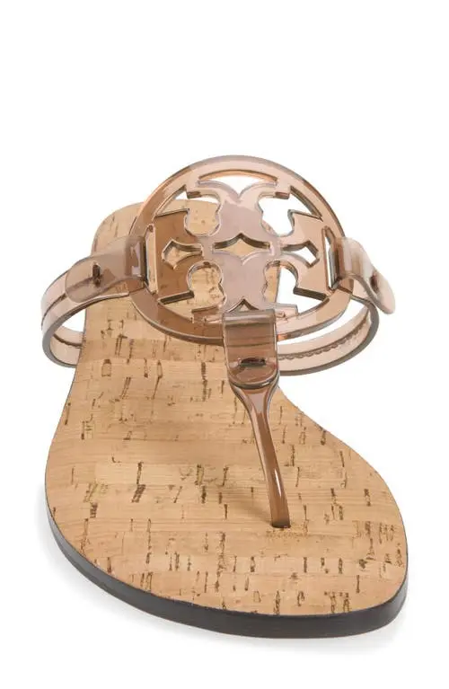 Tory Burch Miller Jelly Thong Sandal - Soft Brown