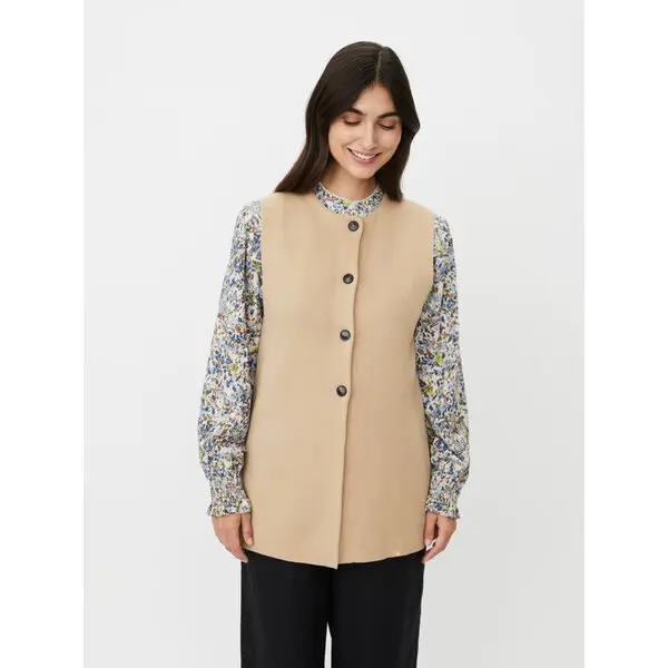 MASAI COPENHAGEN Malinbine Longline Sleeveless Cardigan - Incense