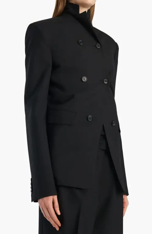 Khaite Rolo Double Breasted Wool & Silk Jacket