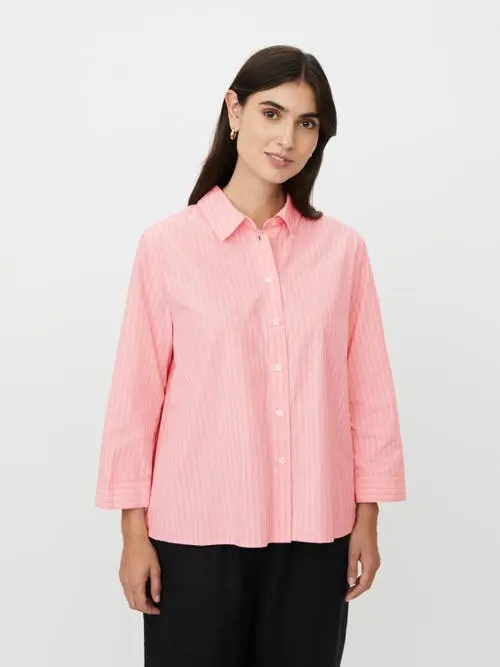 MASAI COPENHAGEN Striped 3/4 Sleeve Shirt - Rosebloom