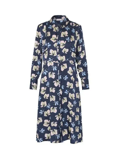 MASAI COPENHAGEN Manolivienne Floral Print Midi Shirtdress