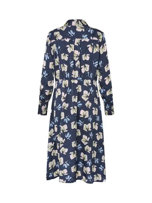 MASAI COPENHAGEN Manolivienne Floral Print Midi Shirtdress