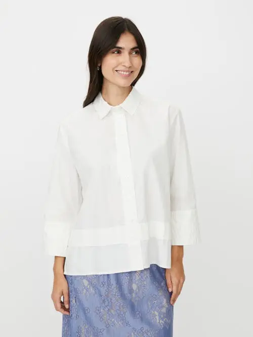 MASAI COPENHAGEN 3/4 Sleeve Shirt - Jet Stream