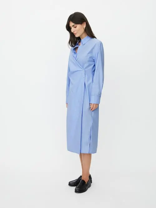 MASAI COPENHAGEN Maneylora Wrap Midi Shirt Dress