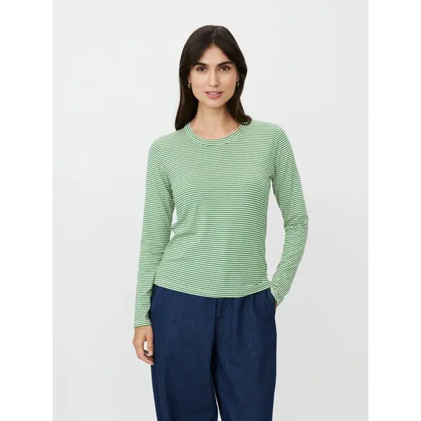 MASAI COPENHAGEN Madaritha Striped Long Sleeve T-shirt - Mint Green