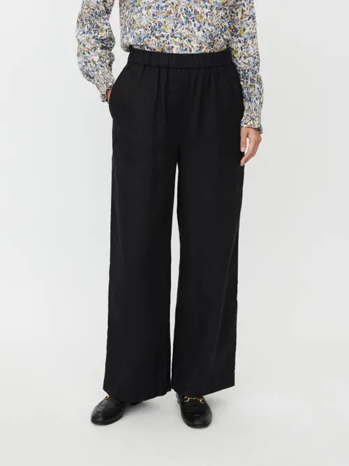 MASAI COPENHAGEN Maparino Linen Wide Leg Pants - Black