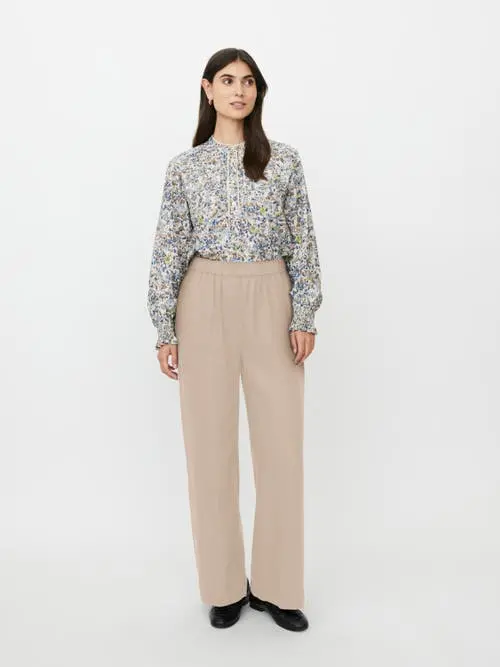 MASAI COPENHAGEN Linen Wide Leg Pants - Natural