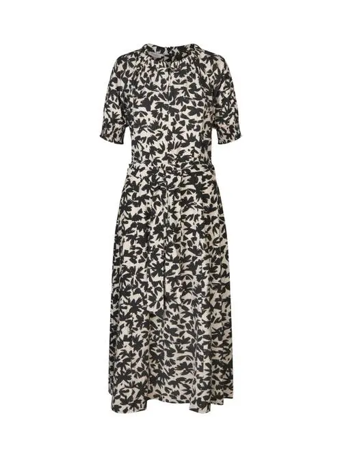 MASAI COPENHAGEN Manivanya Floral V-neck Midi Dress
