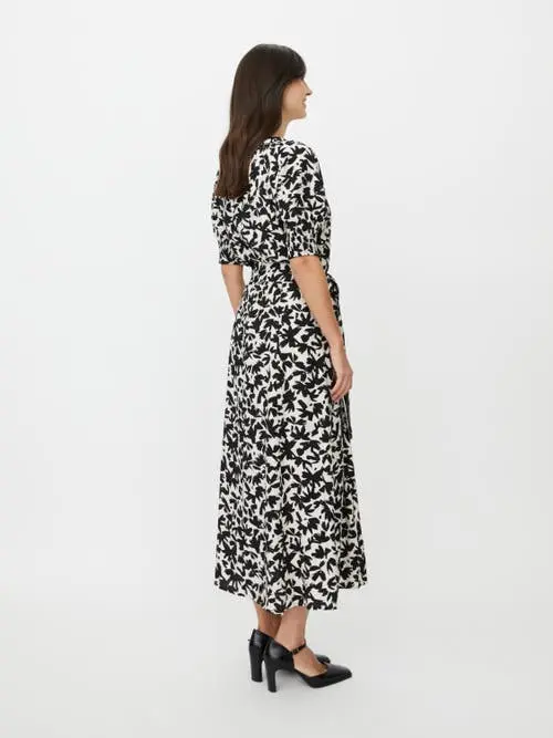 MASAI COPENHAGEN Manivanya Floral V-neck Midi Dress