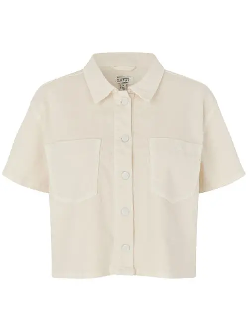 MASAI COPENHAGEN Cropped Shirt With Patch Pockets