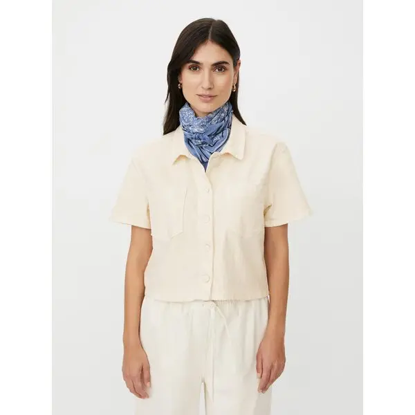 MASAI COPENHAGEN Featherlight Striped Scarf - Stonewash
