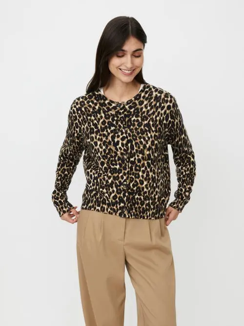 MASAI COPENHAGEN Malika Leopard Print Cardigan