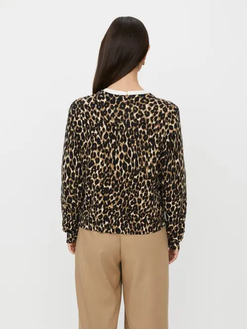 MASAI COPENHAGEN Malika Leopard Print Cardigan