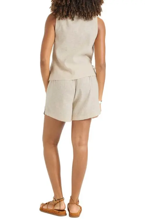 Vitamin A® Organic Cotton & Linen Blend Cover-up Shorts