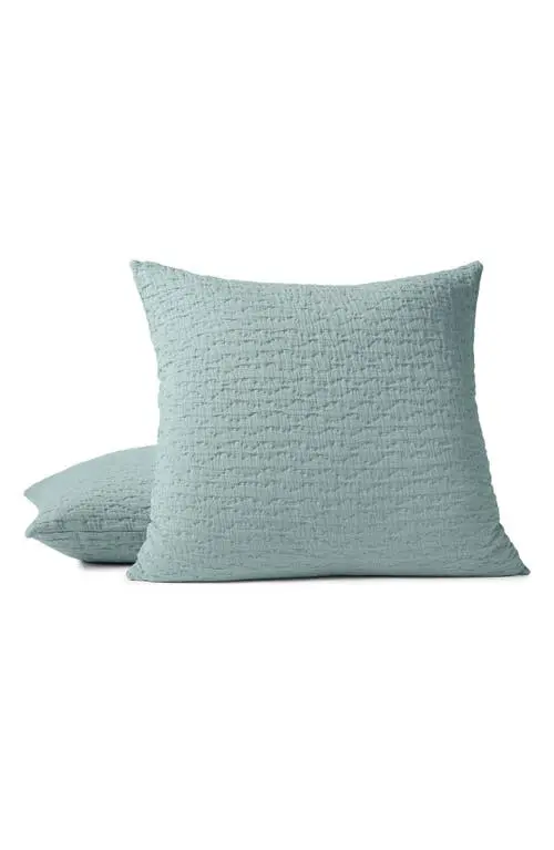 COYUCHI Pescadero Organic Cotton Matelassé Pillow Sham - Tidal