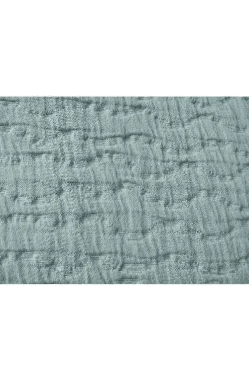 COYUCHI Pescadero Organic Cotton Matelassé Pillow Sham - Tidal