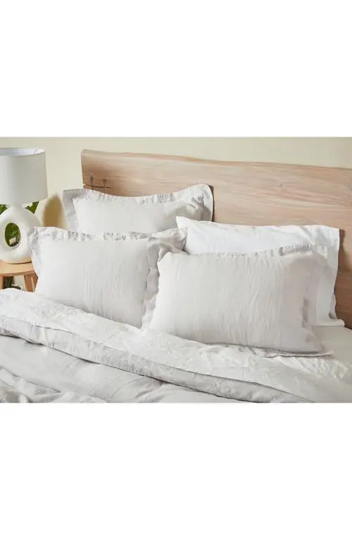 COYUCHI Relaxed Organic Linen Pillow Sham - Fog