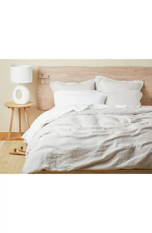COYUCHI Relaxed Organic Linen Pillow Sham - Fog