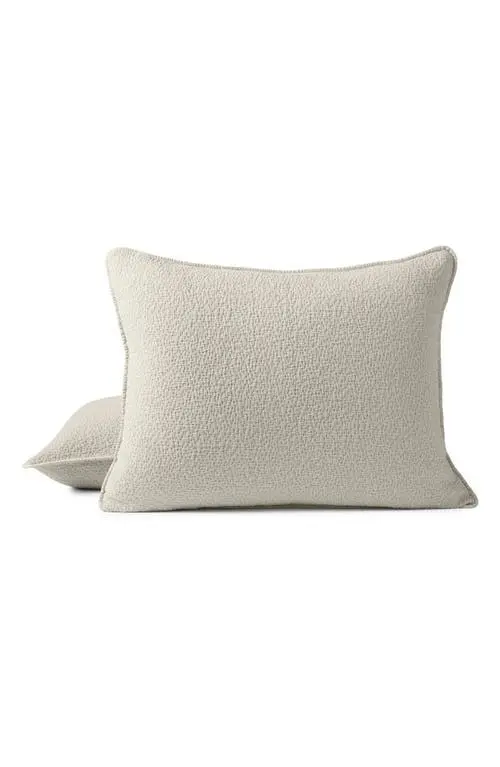 COYUCHI Cascade Organic Cotton Matelassé Sham - Stone