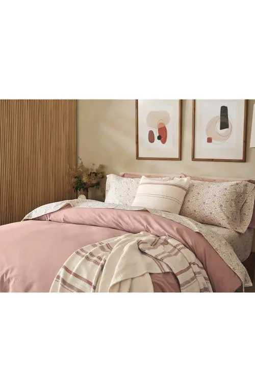 COYUCHI Crinkled Organic Cotton Percale Duvet Cover