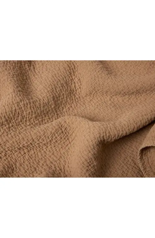 COYUCHI Cascade Organic Cotton Matelassé Blanket