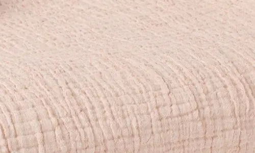 COYUCHI Topanga Organic Cotton Matelassé Bed Blanket - Praline Chambray