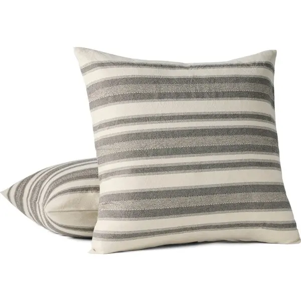 COYUCHI Serrano Organic Cotton Pillow Cover - Espresso