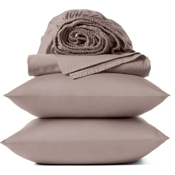 COYUCHI Classic Organic Cotton Sateen Sheet Set - Mineral