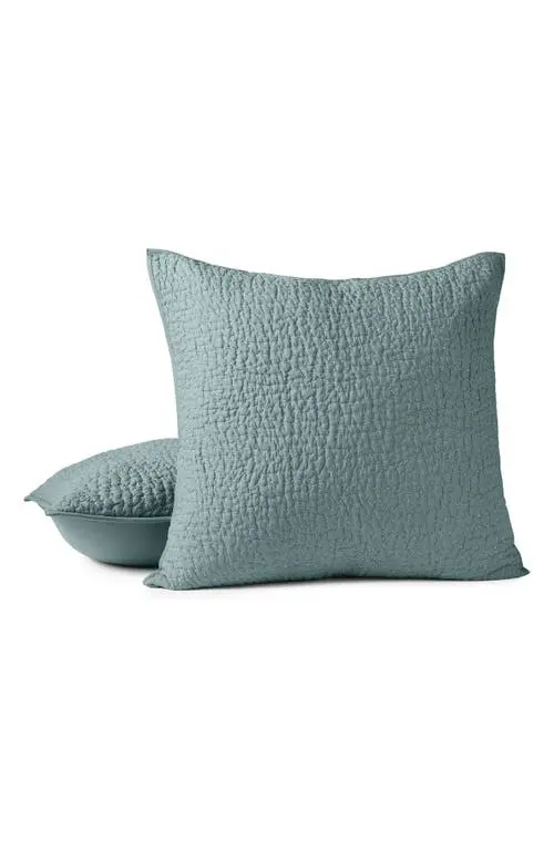 COYUCHI Pebbled Organic Cotton Pillow Sham - Lagoon