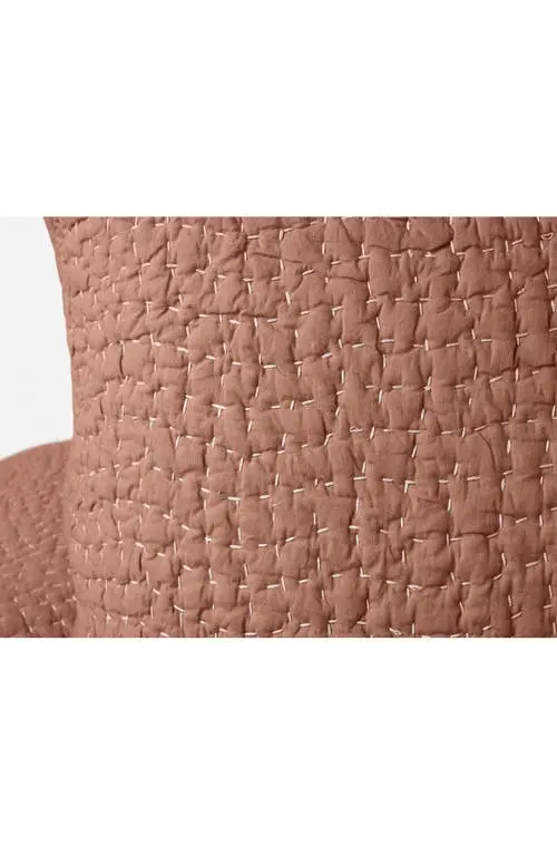 COYUCHI Pebbled Organic Cotton Pillow Sham - Praline