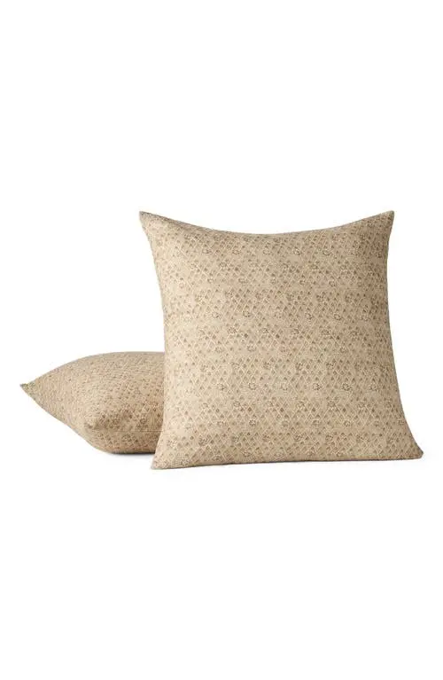 COYUCHI Coral Bell Print Pillow Cover - Chestnut
