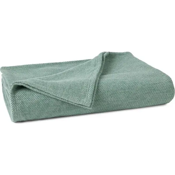 COYUCHI Sequoia Washable Organic Cotton Throw - Fern