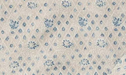 COYUCHI Coral Bell Print Tablecloth - Cerulean