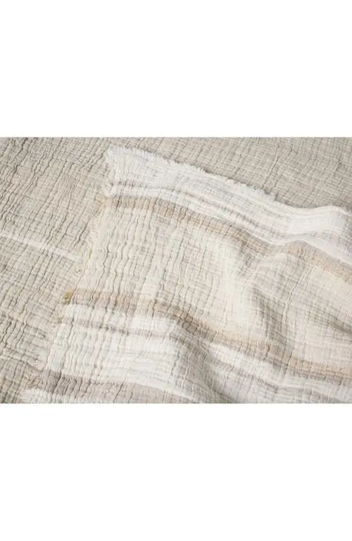 COYUCHI Topanga Organic Cotton Matelassé Blanket