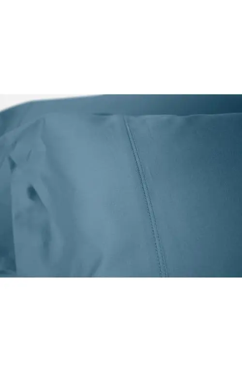 COYUCHI Classic Organic Cotton Sateen Pillowcases - Cerulean