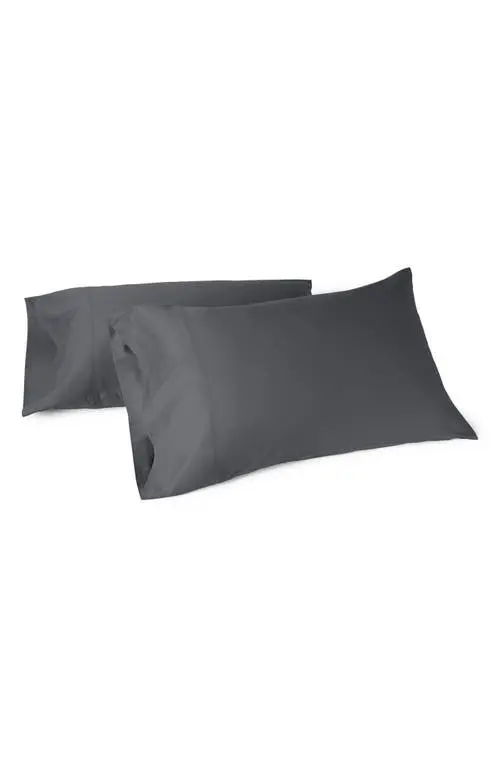 COYUCHI Classic Organic Cotton Sateen Pillowcases - Graphite