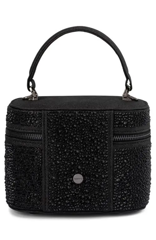 OLGA BERG Beckie Crystal Top Handle Vanity Case