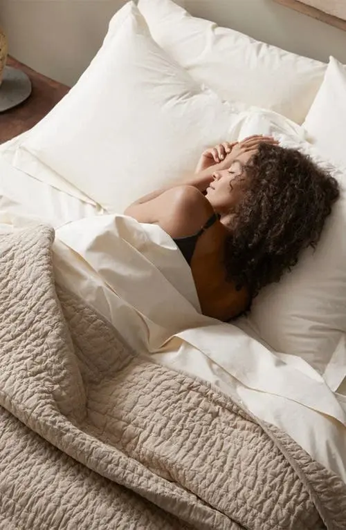 COYUCHI Channel Hand Stitched Organic Cotton Blanket