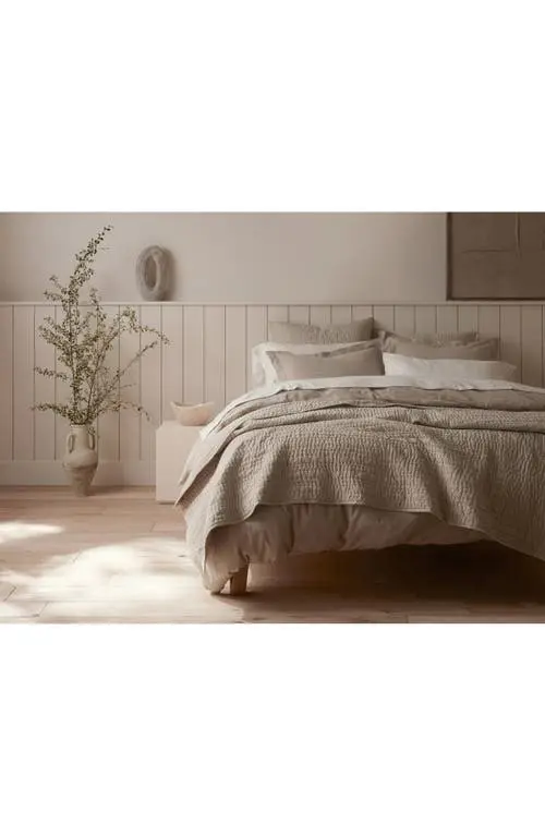 COYUCHI Channel Hand Stitched Organic Cotton Blanket