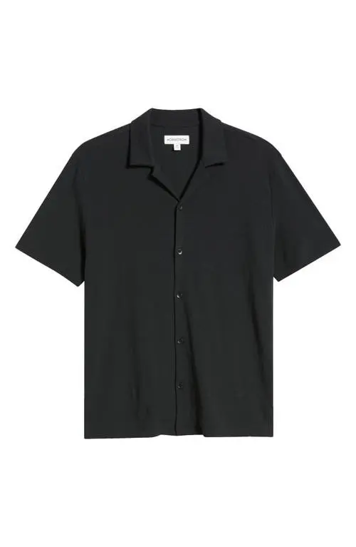 Nordstrom Seaport Knit Cotton Camp Shirt