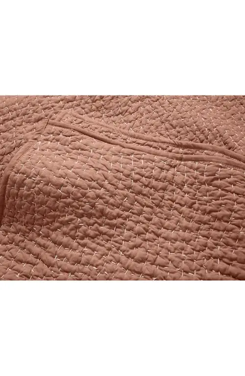 COYUCHI Pebbled Handstitched Organic Cotton Quilt