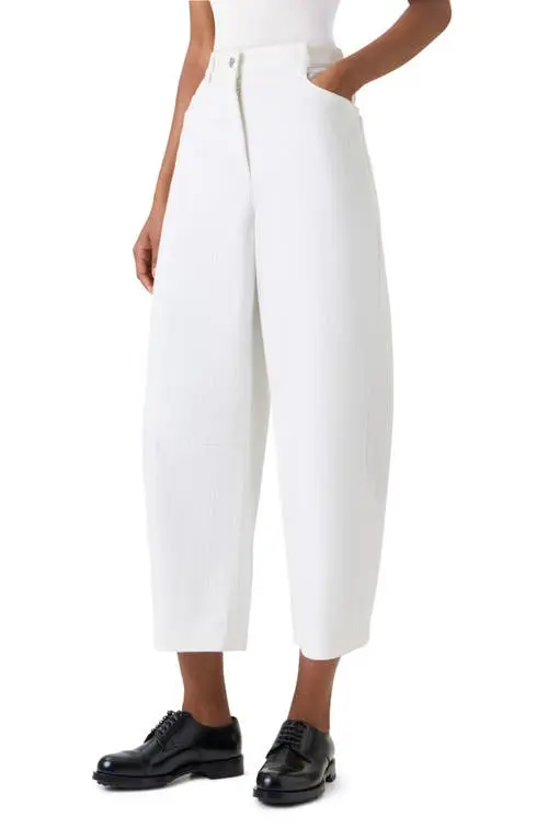 Akris Cropped Barrel Leg Jeans