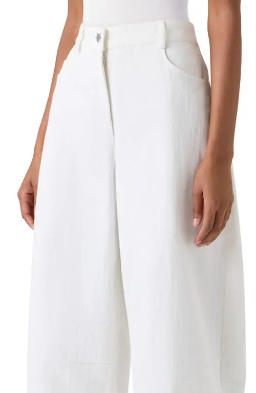 Akris Cropped Barrel Leg Jeans