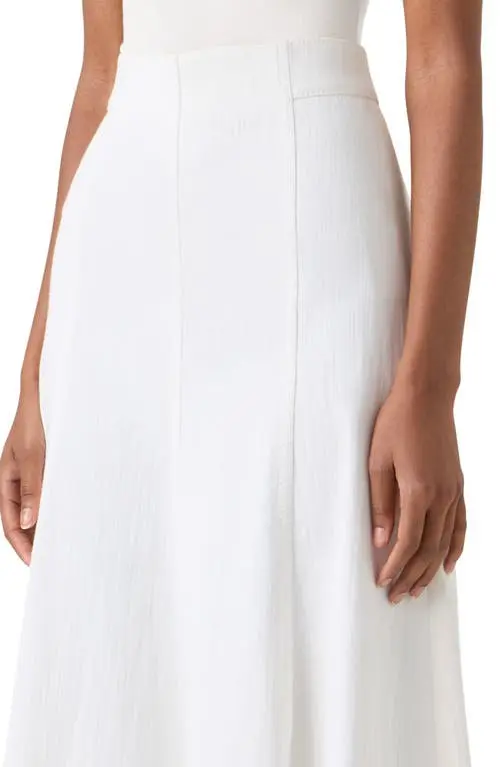 Akris Stretch Denim A-line Midi Skirt
