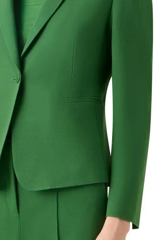 Akris Fitted Signature Jersey Blazer