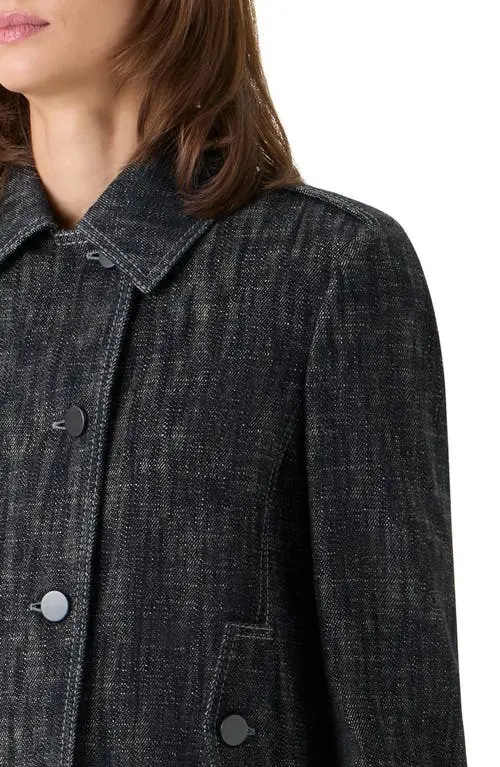 Akris Double-breasted Heavyweight Denim Jacket