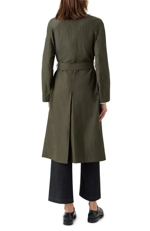 Akris Crinkled Parachute Taffeta Trench Coat