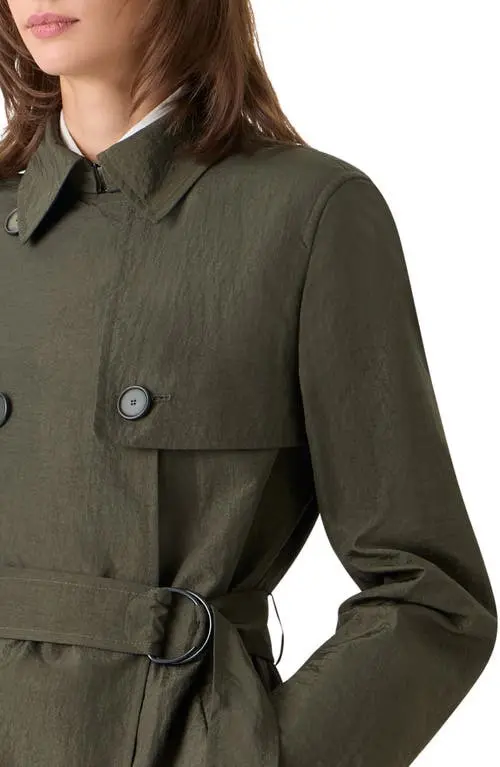 Akris Crinkled Parachute Taffeta Trench Coat