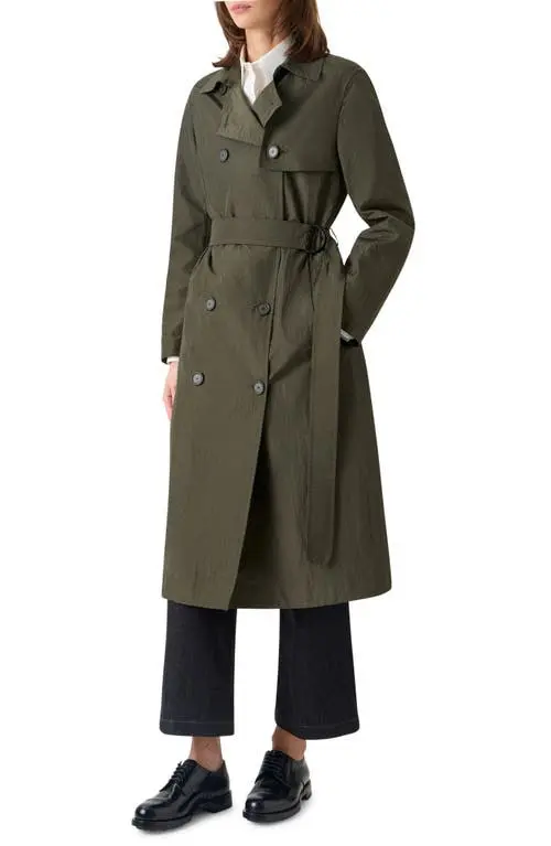 Akris Crinkled Parachute Taffeta Trench Coat