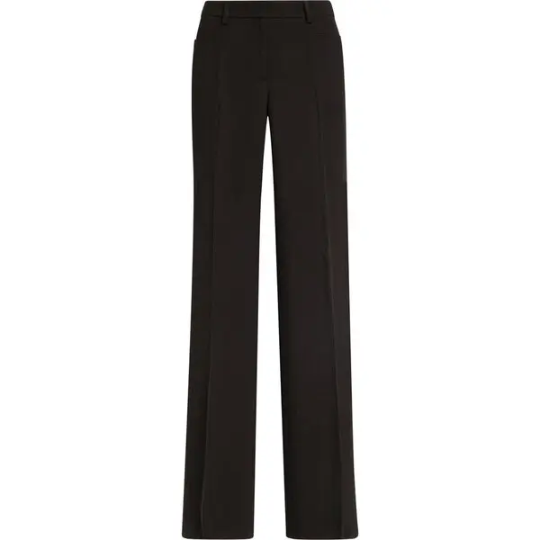 Akris Virgin Wool Tricotine Pants - Espresso